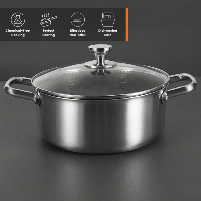 Hive & Heat Hybrid Family Pot with Lid – Hive and Heat